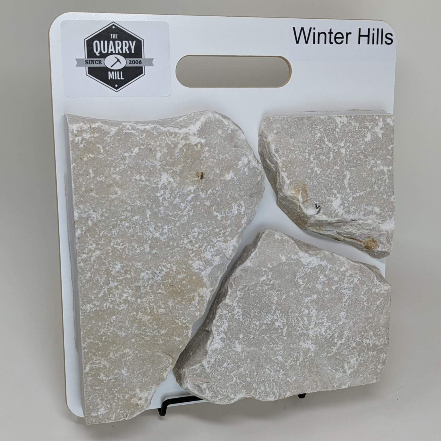 Winter Hills Tumbled White Mosaic Style Real Stone Veneer | Quarry Mill